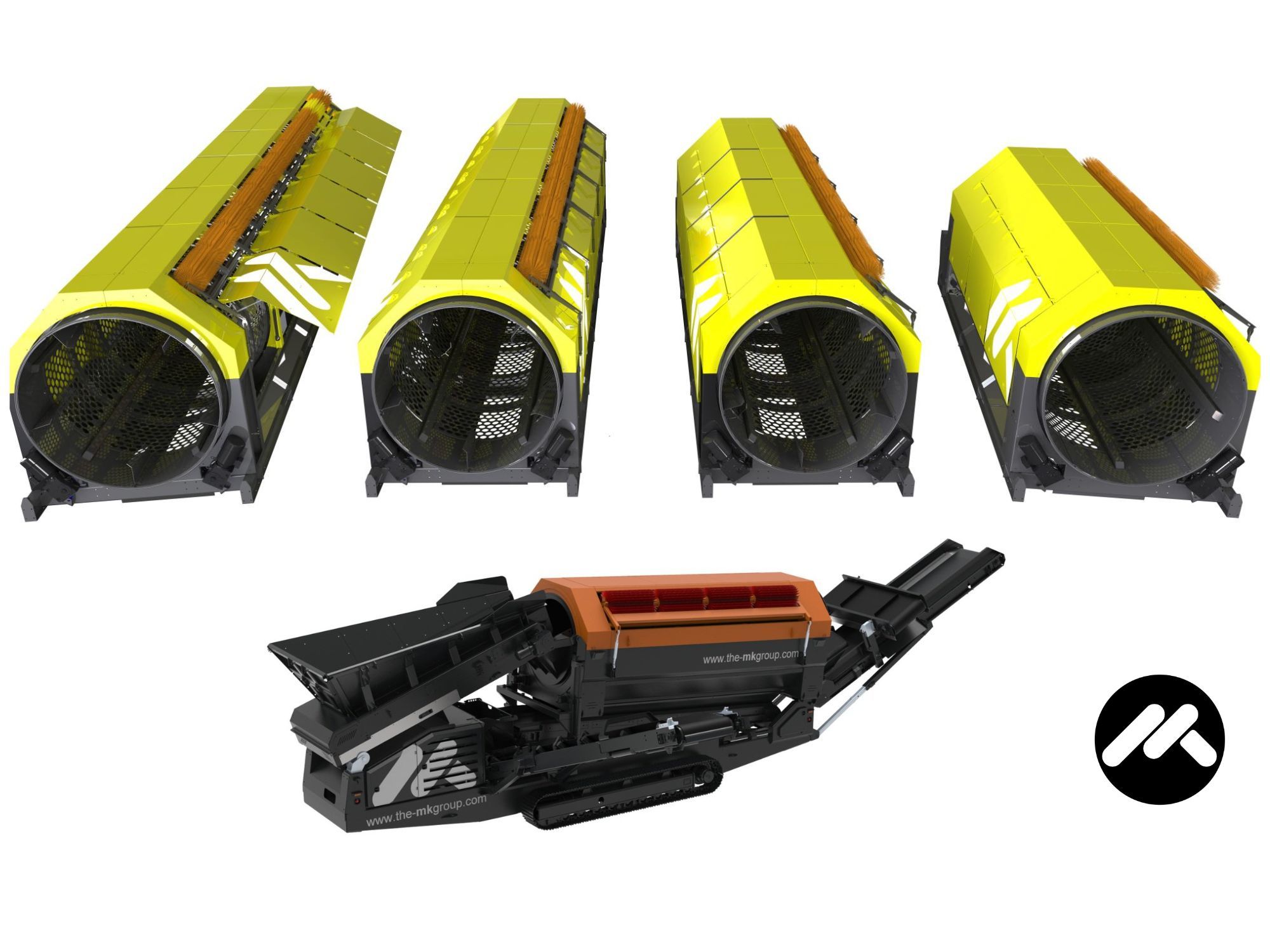 Modular and Mobile Trommel Screen Range - M&K